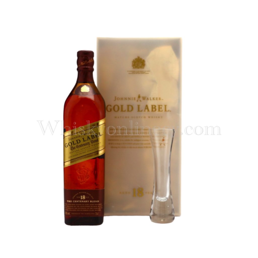 Whisky Online Cyprus - Johnnie Walker 18 Year Old Gold Label Glass Pack ...